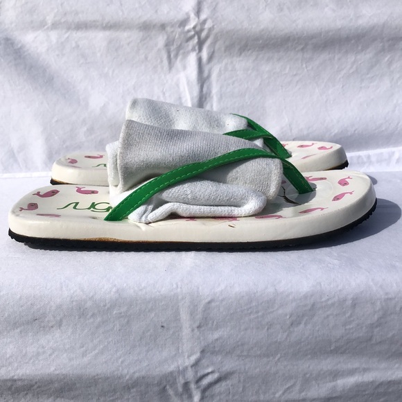 Sugar | Shoes | Vintage 998 Sugar Floaties Flipflops White With Pink ...